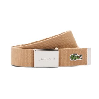 Lacoste G&uuml;rtel - Lacoste LACOSTE Herren G&uuml;rtel aus Stoff - sch&ouml;nes - Gr. 100 CM - in Braun - f&uuml;r Damen