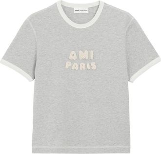 Ami Short Sleeves Classic Fit Teeshirt With Ami P