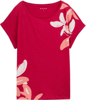 Tom Tailor Damen 1048011 T-Shirt, 37989-Raspberry Red, XXL