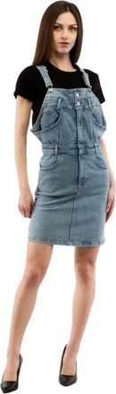 Moschino Femme, Robes, Bleu, Taille: 38 FR Vibrant Cotton Blend Dress