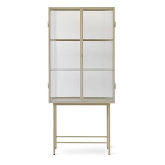 Ferm Living Buffet Haze, en verre stri&eacute; et m&eacute;tal Ferm Living