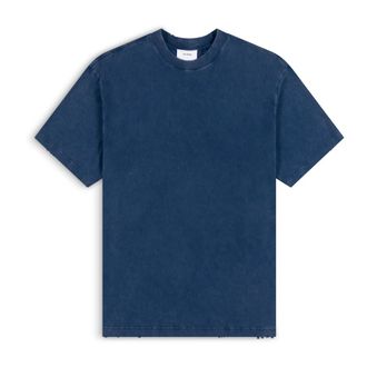 Axel Arigato Optic Distressed T-Shirt - - Tops - Herren - Blau - M