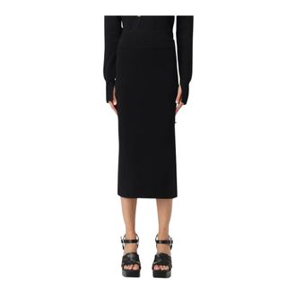 Versace Jeans Couture Knit Midi Skirt - - Skirts - Damen - Schwarzk - 2XS