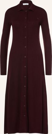 Lacoste Strick-Polokleid rot