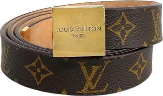 Louis Vuitton Ceinture en toile Pre-owned - Homme - Pre-owned - Brun - Taille: ONE Size