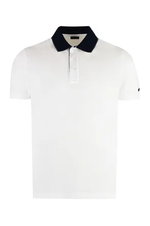 Paul & Shark Mens Short Sleeve Cotton Polo Shirt White T-shirts And Polos