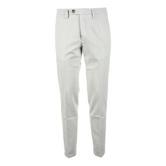 Michele Carbone Stretchhose aus Baumwollmischung - - Trousers - Herren - Wei&szlig; - W33