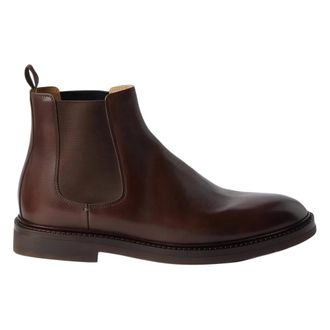 Brunello Cucinelli Homme, Chaussures, Brun, Taille: 41 EU Bottines Chelsea en cuir de veau