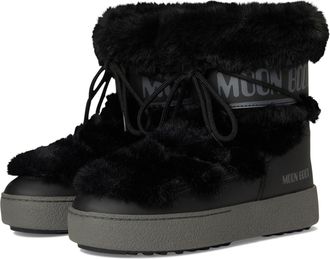 Moon Boot Damen Ltrack Faux Fur Wp Fashion Boot, Schwarz, 38.5 EU