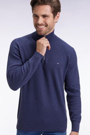 Eden Park Pull Col Camionneur En Coton Nid Dabeille Marine