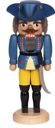 Saico Nussknacker, Holz, blau, 29cm