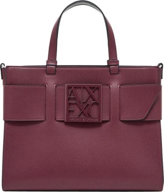 A|X Armani Exchange Femme, Sacs, Rouge, Taille: ONE Size Sac Shopper