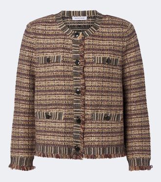 Veronica Beard Cropped-Jacke Sariyah aus Boucl&eacute;-Tweed
