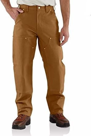 Carhartt Work in Progress Pantalon de Travail 106679 pour Homme Coupe Ample en Toile de Canard Double Devant, Marron, 48W x 30L