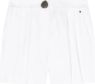 A|X Armani Exchange Femme, Shorts, Blanc, Taille: 36 FR Linen Twill Shorts
