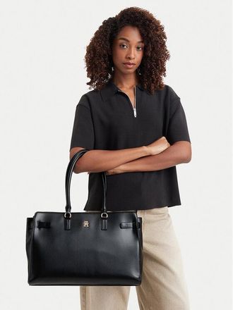 Tommy Hilfiger Handtasche AW0AW19069 Schwarz