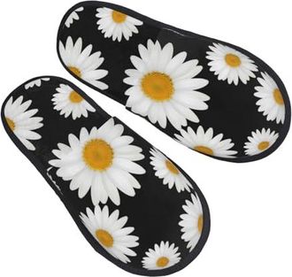 Generic Pantoufles En Coton Marguerite L&eacute;gers Pantoufles Lavables Chaussons DInt&eacute;rieur Pour Chambre Femmes H&ocirc;tel M