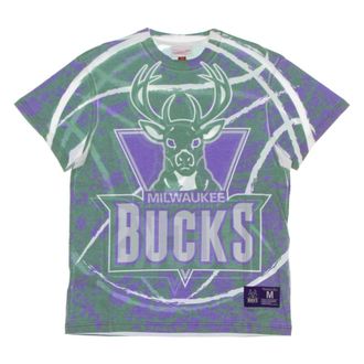 Mitchell & Ness Milwaukee Bucks NBA T-Shirt Gr&uuml;n - - Tops - Herren - Mehrfarbig - XL
