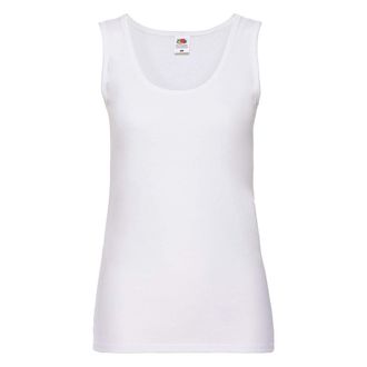 Fruit Of The Loom Fruit of the loom Damen Valueweight Vest Lady-Fit Sport Tank Top, Wei&szlig; (White 000), X-Large (Herstellergr&ouml;&szlig;e: 16)