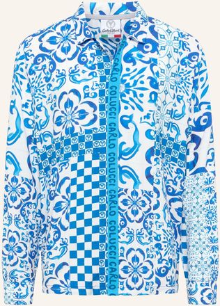 Carlo Colucci Carlo Colucci Oversize Hemd - Mosaic Legacy Fedrigo blau