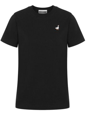 Moschino t-shirt brod&eacute; - Noir