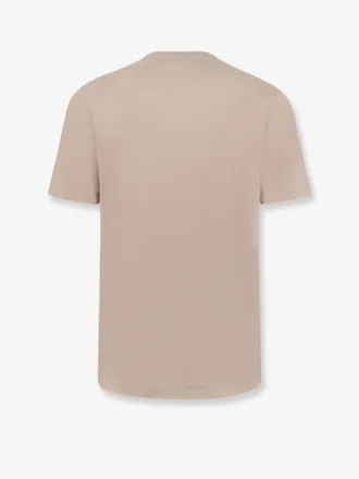 HUGO BOSS Mens Cotton T-Shirt Beige T-Shirts And Polos