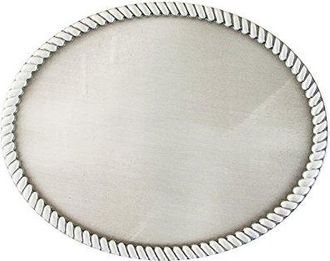 Inconnu Schnalle123 Boucle de ceinture classique vierge ovale aspect 3D pour ceinture interchangeable - Boucle mod&egrave;le 79