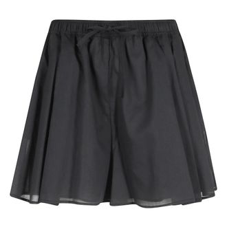 Federica Tosi Short in Mussola di Cotone - - Skirts - Damen - Schwarzk - M