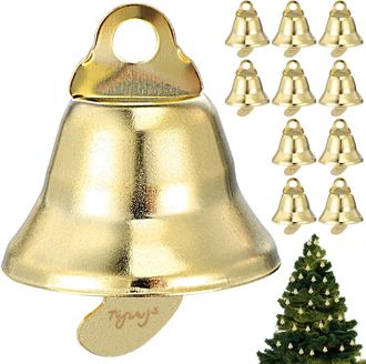 Valiclud 100 St&uuml;ck Glocken, 16 mm Bastelglocken, Weihnachtsglocken k&ouml;nnen DIY kleine Glocken f&uuml;r Urlaubsdekorationen Mini-Metallglocken