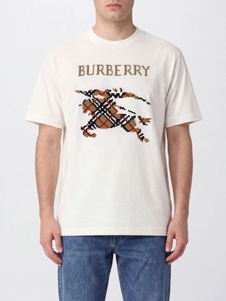 Burberry Baumwoll-T-Shirt mit Vintage-Check-Print und EKD-Logo