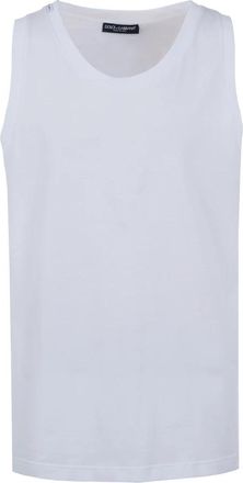 Dolce & Gabbana Klassisches Tanktop - - Tops - Herren - Wei&szlig; - L
