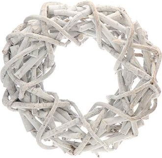 Com-Four Couronne de Vigne - Couronne de Porte d&eacute;corative en Branches Solides - Couronne Naturelle DIY comme d&eacute;coration de Table, d&eacute;coration de fen&ecirc;tre ou Cint