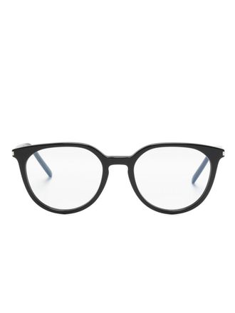 Saint Laurent Eyewear lunettes de vue à monture ronde - Noir