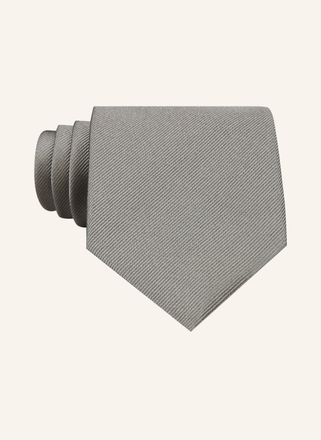 HUGO BOSS Seidenkrawatte grau