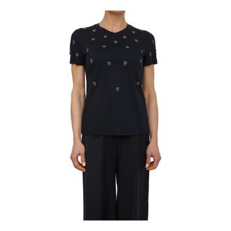 Max Mara Damen, Oberteile, Blau, MGr&ouml;&szlig;e