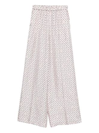 Max Mara x E. Marinella Hose mit Print - Rosa