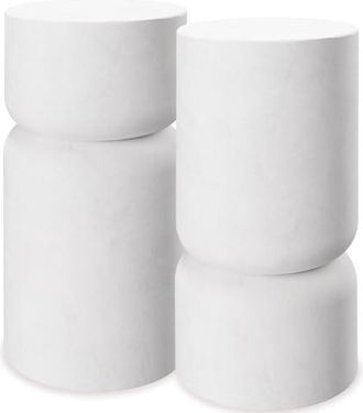 TecTake TecTake Table de Chevet Lot de 2, Table de Nuit Moderne 28 x 54,5 cm Petit Meuble Bout de canape Meuble dappoint pour Salon, Chambre, Bureau, Dressing