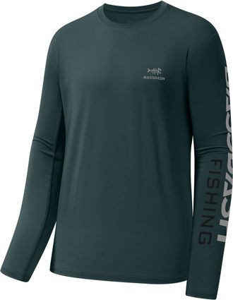Bassdash Angeln T-Shirt Fishing Langarm Wasser UPF 50+ Shirt Rashguard Angelbekleidung UV Sonnenschutz