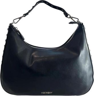Twinset Femme, Sacs, Noir, Taille: ONE Size Sac Hobo avec Ornements de Clous