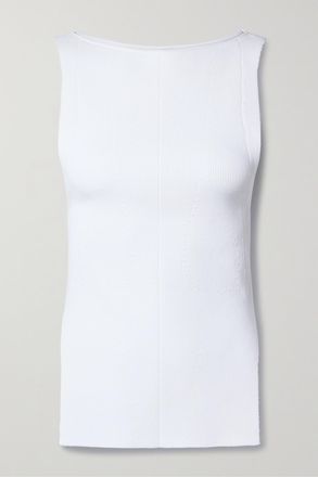 Khaite Evelyn Tanktop Aus Rippstrick - Wei&szlig;