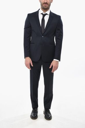 Corneliani Schurwollanzug mit Strassdetails Corneliani