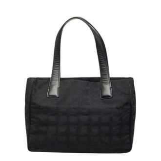 Chanel Pre-owned Sac fourre-tout en nylon Travel Line - Femme - Pre-owned - Noir - Taille: ONE Size