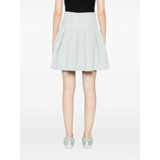 CFCL Pleated Recycled Polyester Skirt - Blue