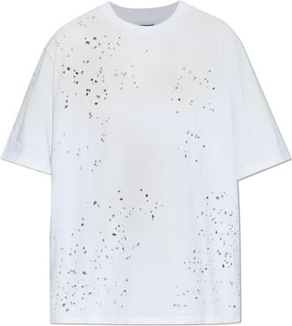 Amiri Homme, Tops, Blanc, Taille: XS Logo T-Shirt