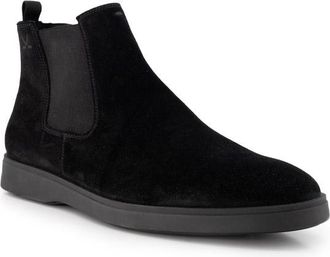 Lloyd Herren Chelsea Boots schwarz Veloursleder
