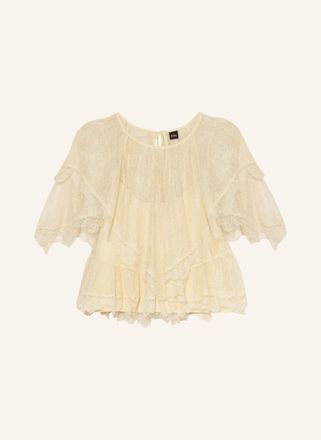 HUGO BOSS Blusenshirt Bennedy Aus Spitze beige