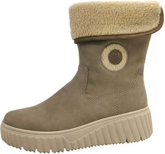 Rieker Femme N2554 Botte mi-Mollet, 60 Congo Beige Fango, 40 EU