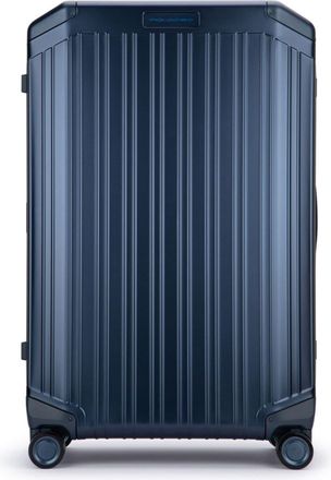 Piquadro Rollkoffer aus Leder - Blau