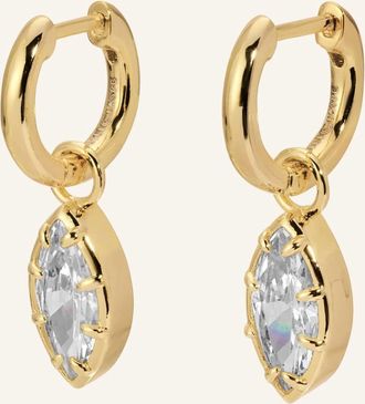 Lili Claspe Creolen Estelle Marquise Drops Huggies By Glambou gold