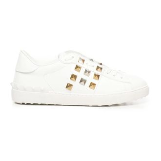 Valentino Garavani Homme, Chaussures, Blanc, Taille: 41 1/2 EU Baskets Blanches &agrave; Clous